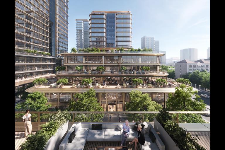 Fosters unveils designs for Changfeng mixed-use development in Shanghai ...